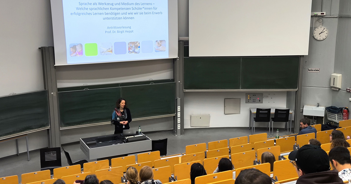 Professor Birgit Heppt holds inaugural lecture - IFS - TU Dortmund