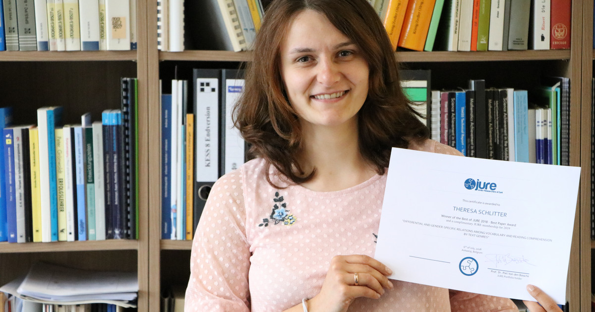 Theresa Schlitter erhält Best-of-JURE-Award Paper 2018 - IFS - TU Dortmund